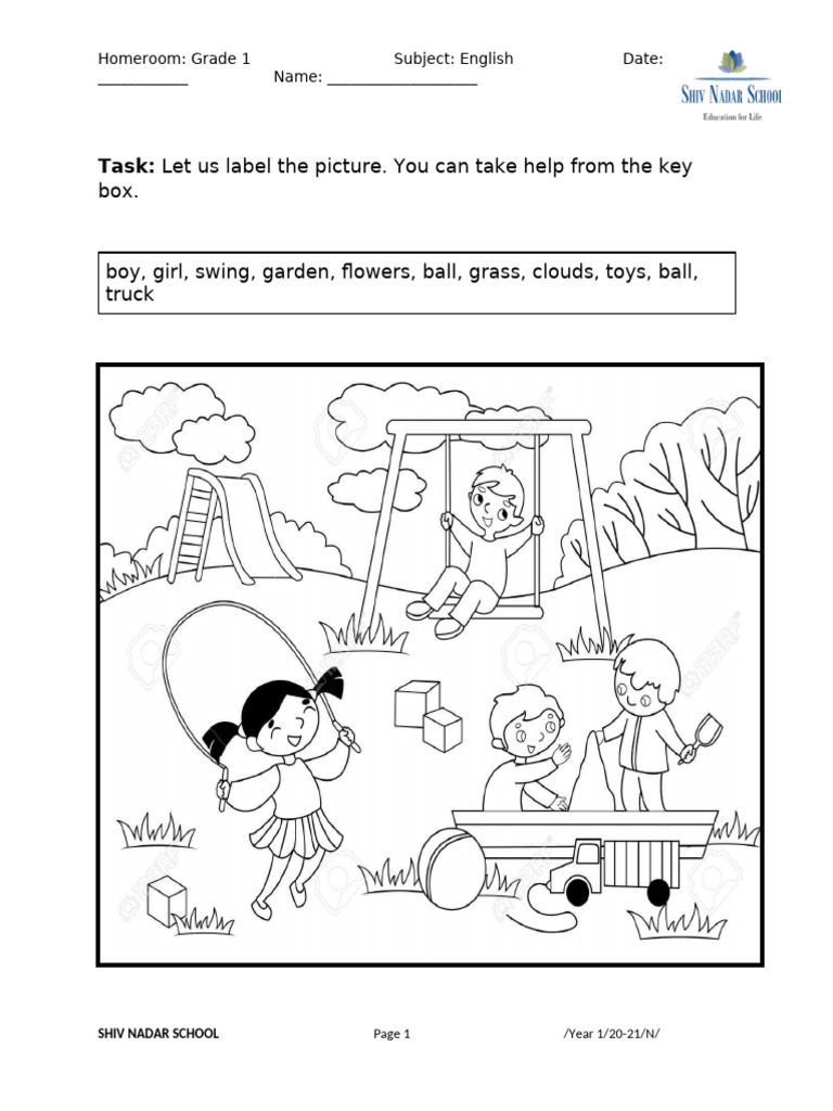 Label The Picture | PDF