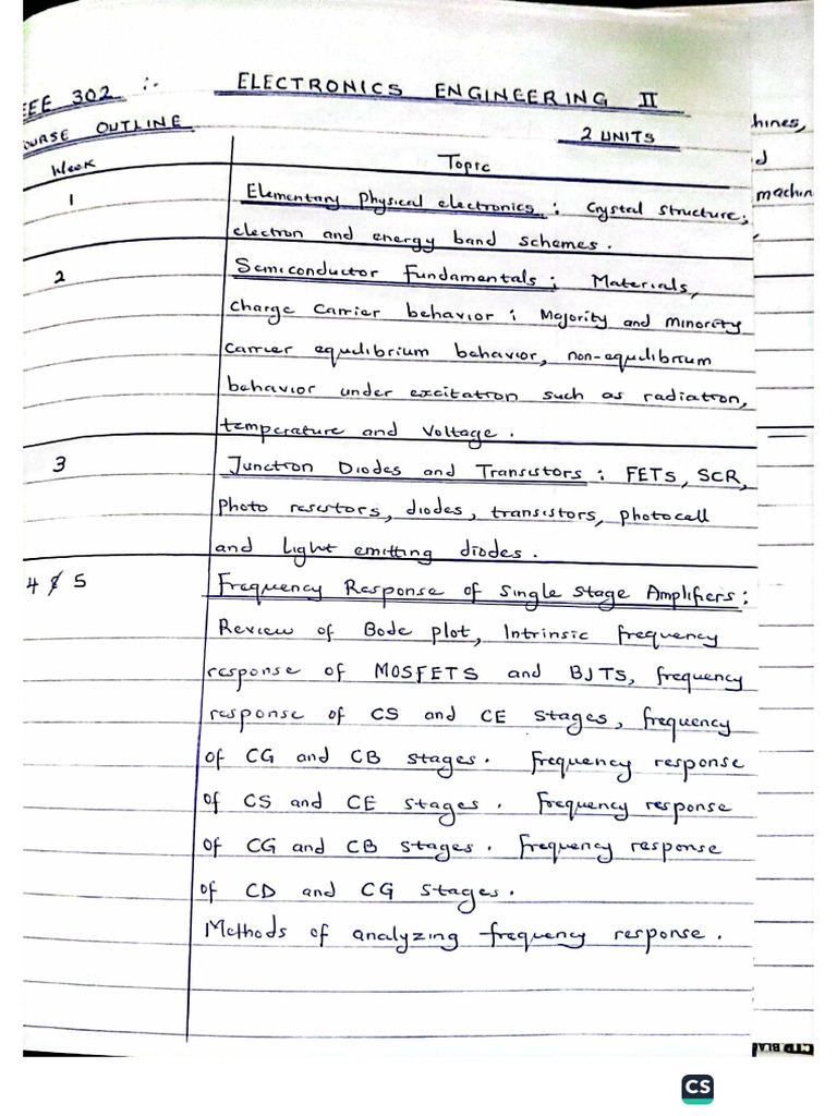 EEE 302 Note Compiled by Iconic | PDF