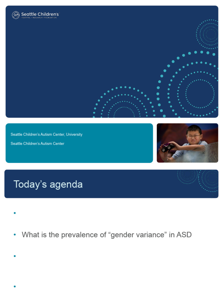 Autism Spectrum Disorder and Gender Identity | PDF | Autism | Gender ...
