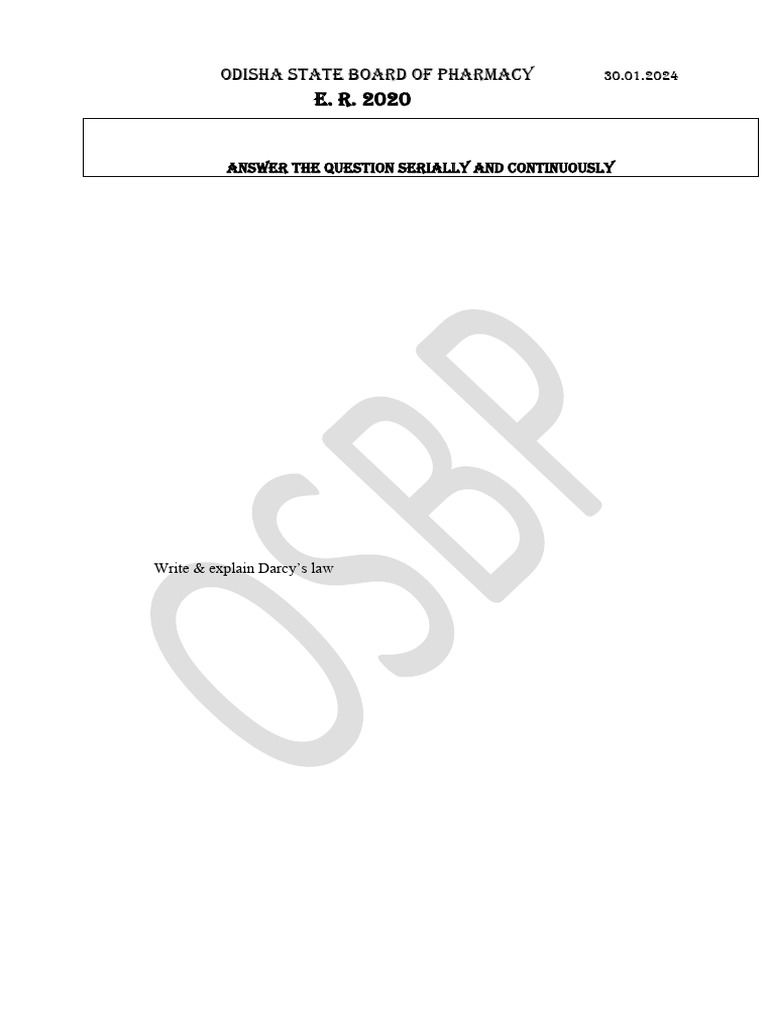 2024 D. Pharm Question Papers Overview | PDF | Pharmacology | Pharmacy