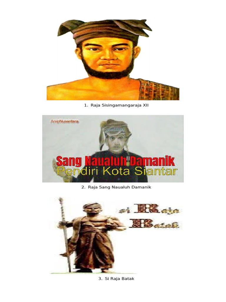 Kostum dan Gambar Sisingamangaraja | PDF