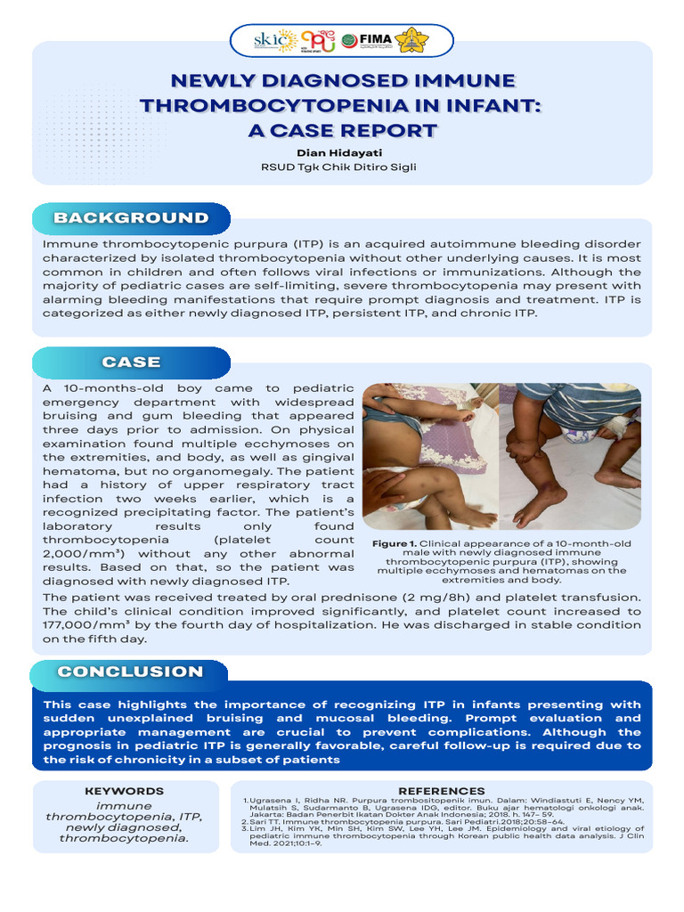 Newly Diagnosed ITP in Infants | PDF | Medicine | Hematology