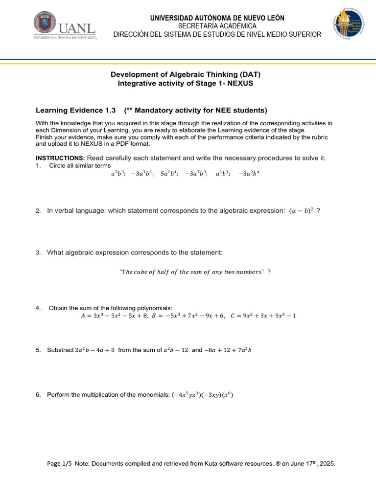 Evidence 1-3 - Integrative Activity-NEXUS (Aug-Dec 2025) | PDF ...