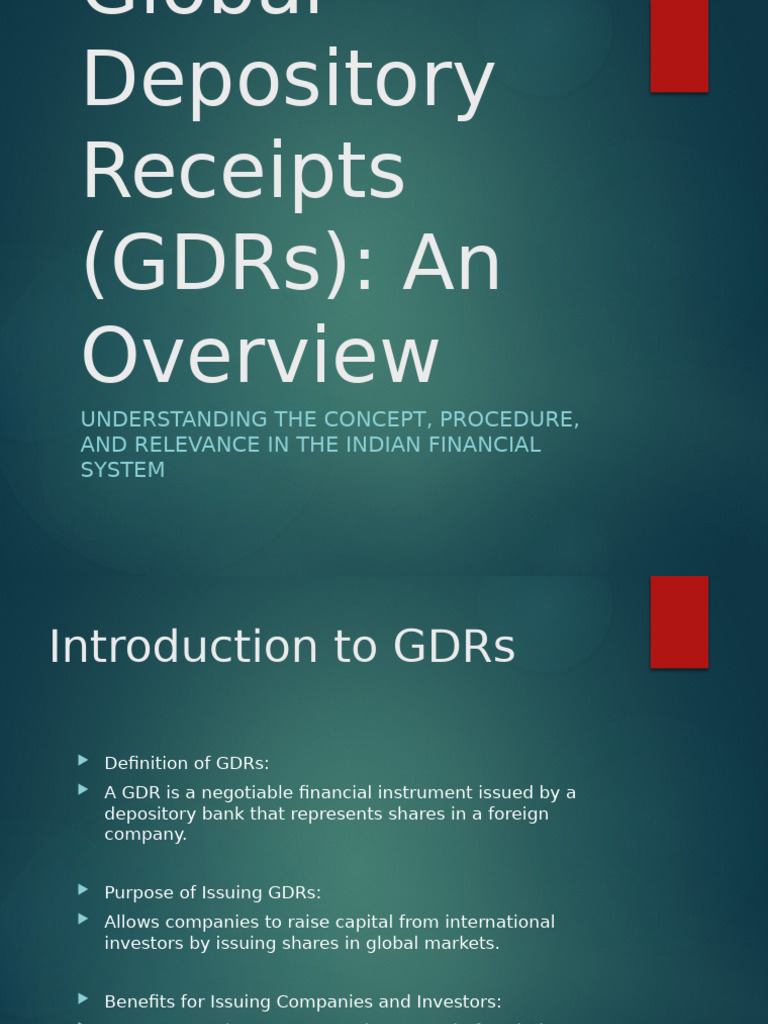 GDR Presentation | PDF