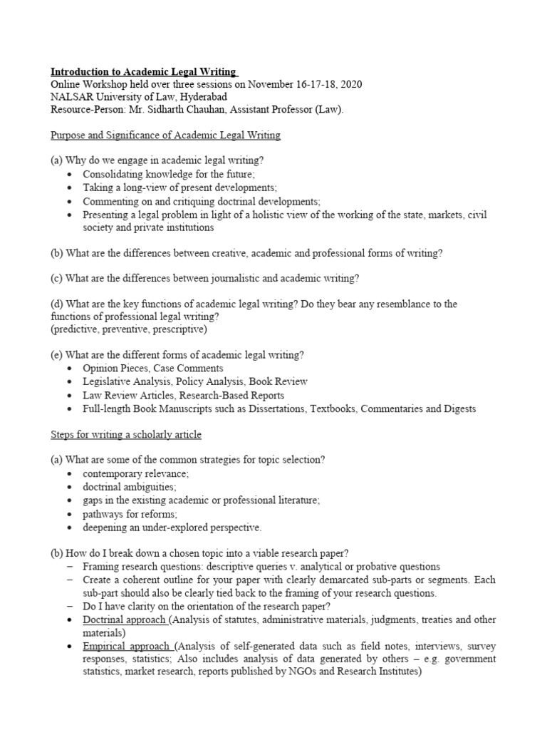 Introduction To Academic Legal Writing N | PDF | Reason | Inference