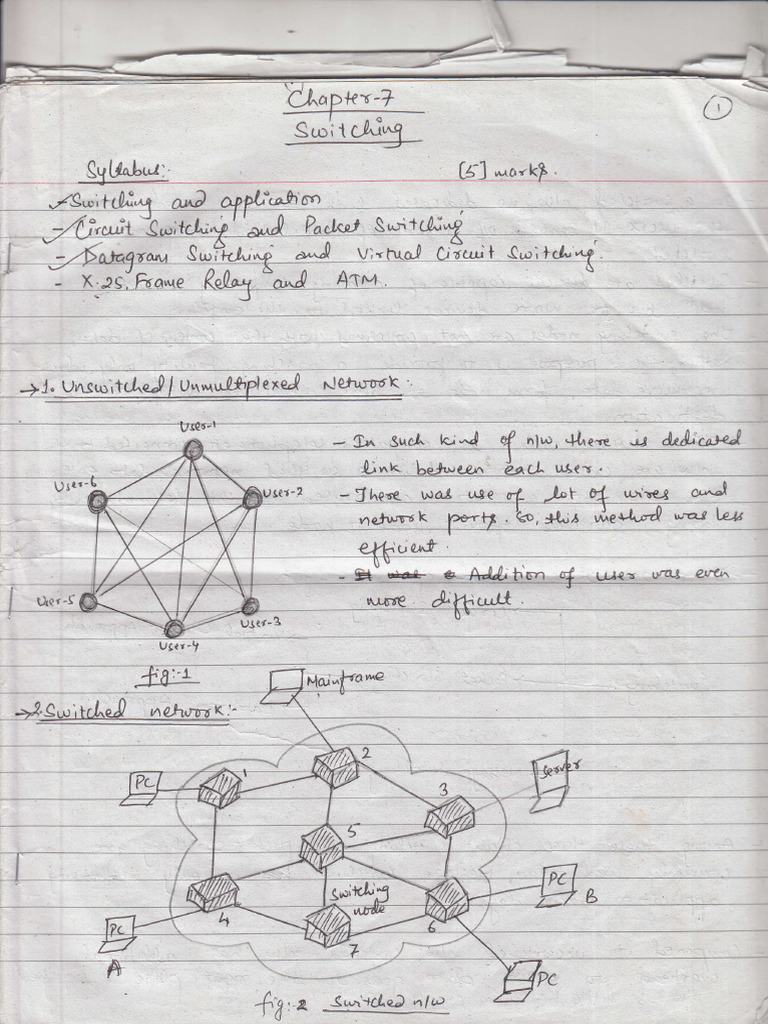 Chapter7 Switching Data Communication | PDF