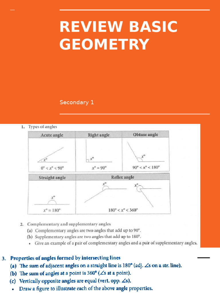 Review Basic Geometry | PDF