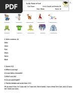 Family and Friends 2 Unit 6 Lesson Plan | PDF