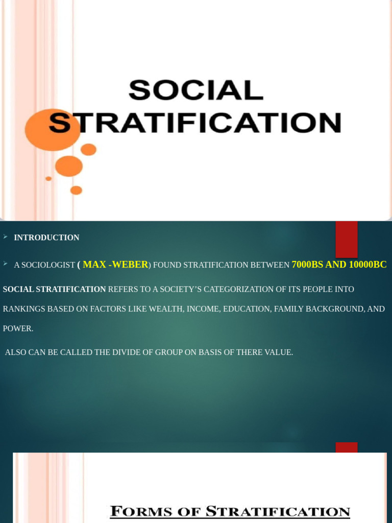Social Stratification | PDF