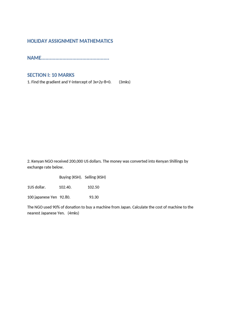 Holiday Assignm-Wps Office | PDF | Taxes | Government Finances