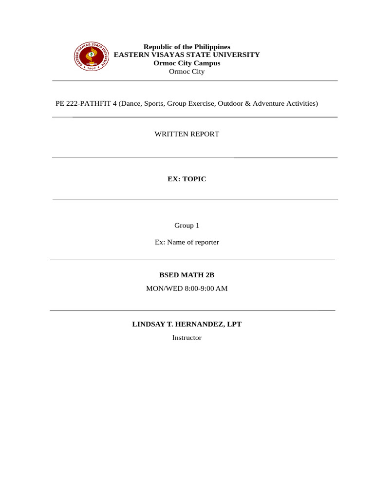 Reporting Format 084342 | PDF