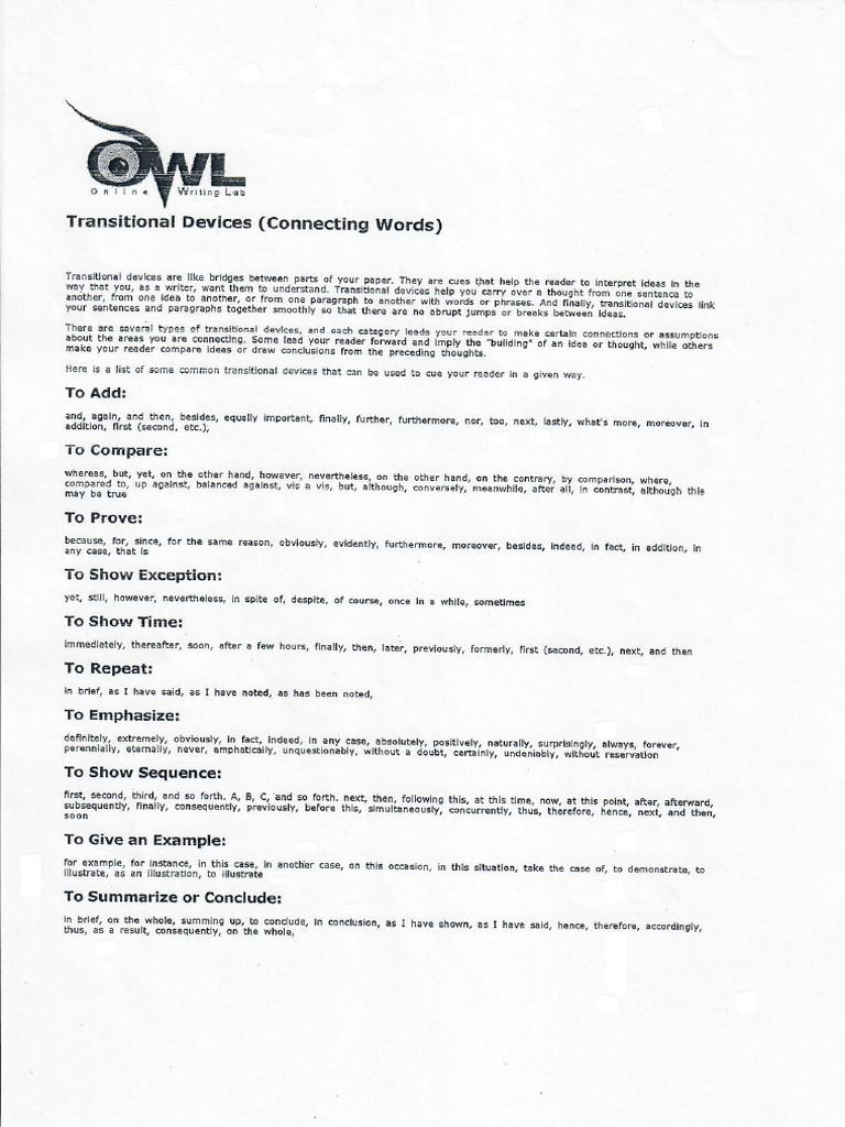 Linking Words | PDF