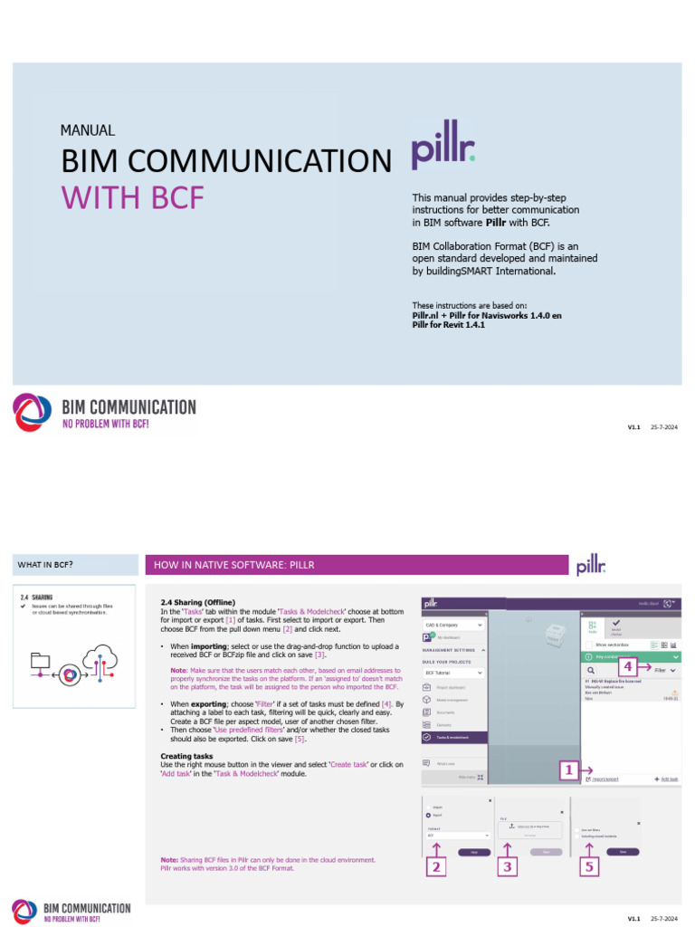 BIM BCF-ppt-manual Pillr EN | PDF | Software | Computing