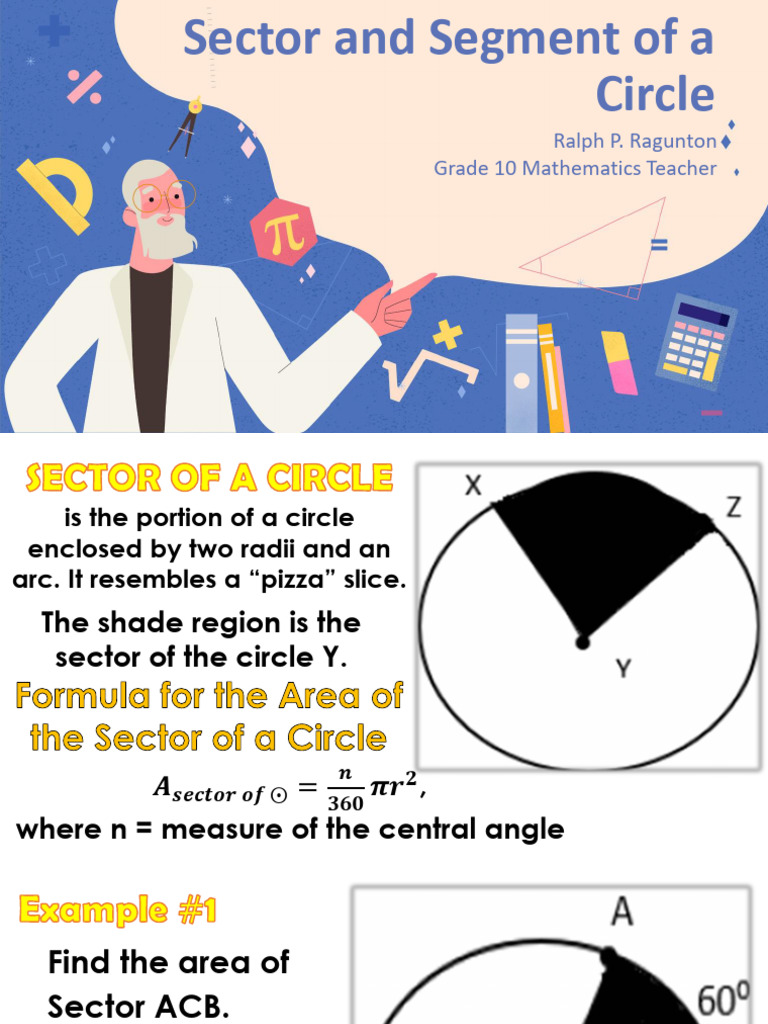 Sector and Segment of A Circle | PDF