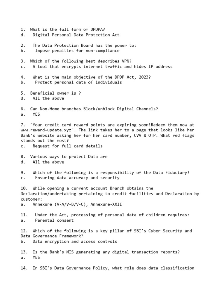 Understanding DPDPA and Data Protection | PDF | Security | Computer ...