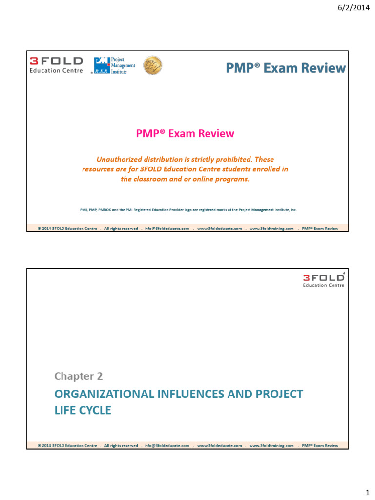 PMP Exam Review: Organizational Influences | PDF | Project Management ...