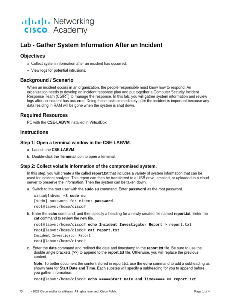 Incident Response: System Info Gathering | PDF | Login | Sudo