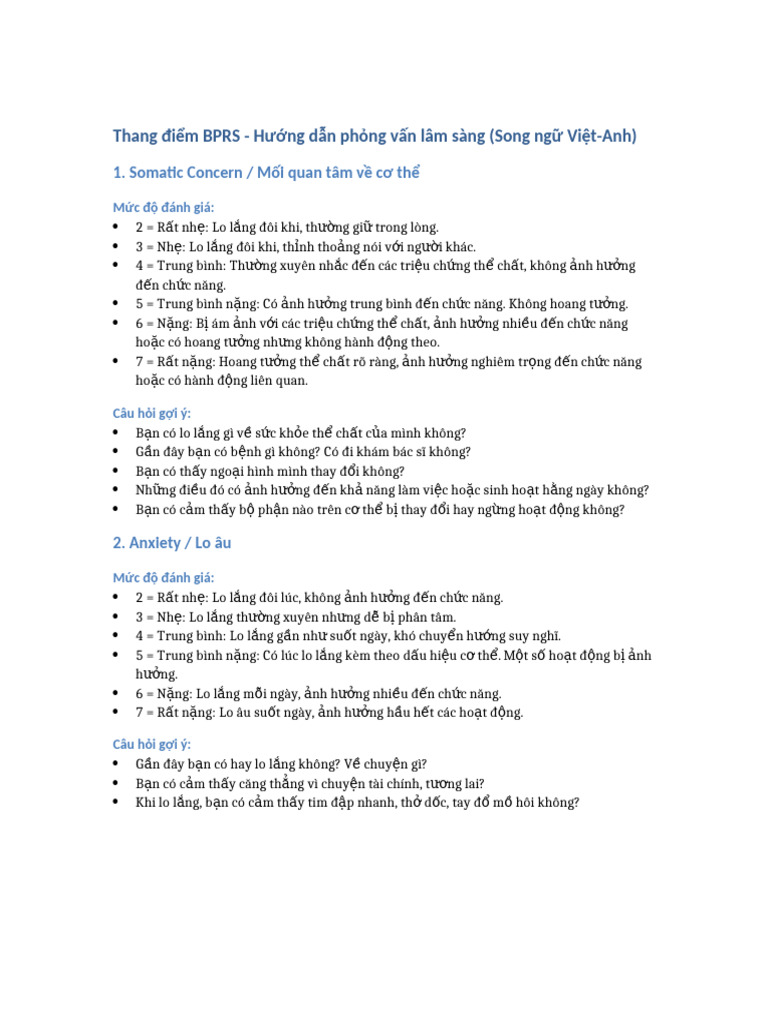 BPRS Full Guidebook 24 Items | PDF