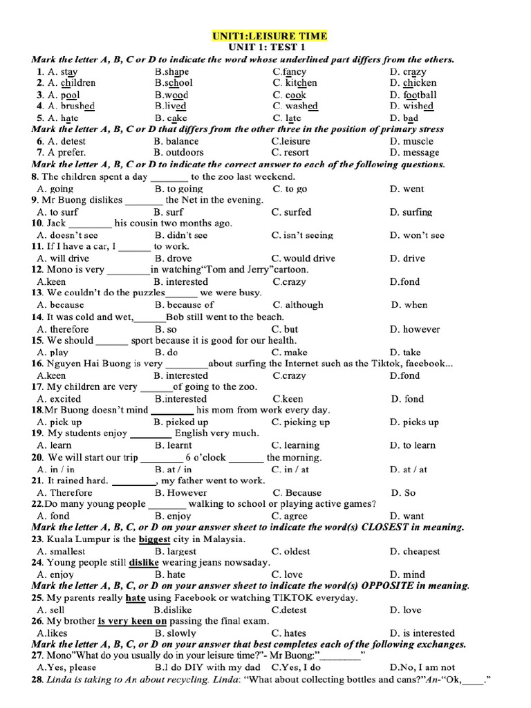 Test 1, 2, 3 | PDF