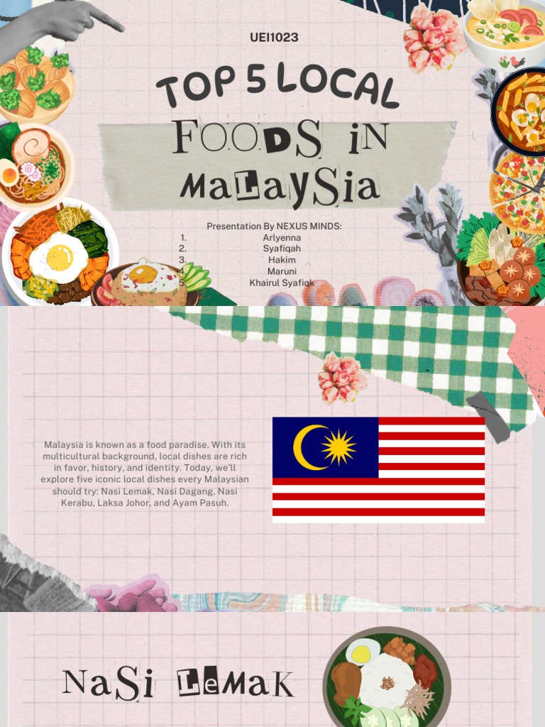 TOP 5 LOCAL Food in Malaysia | PDF