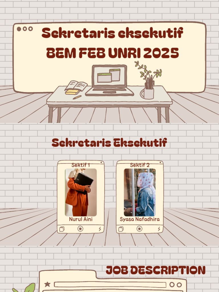 Tugas dan Tanggung Jawab Sekretaris BEM FEB UNRI | PDF