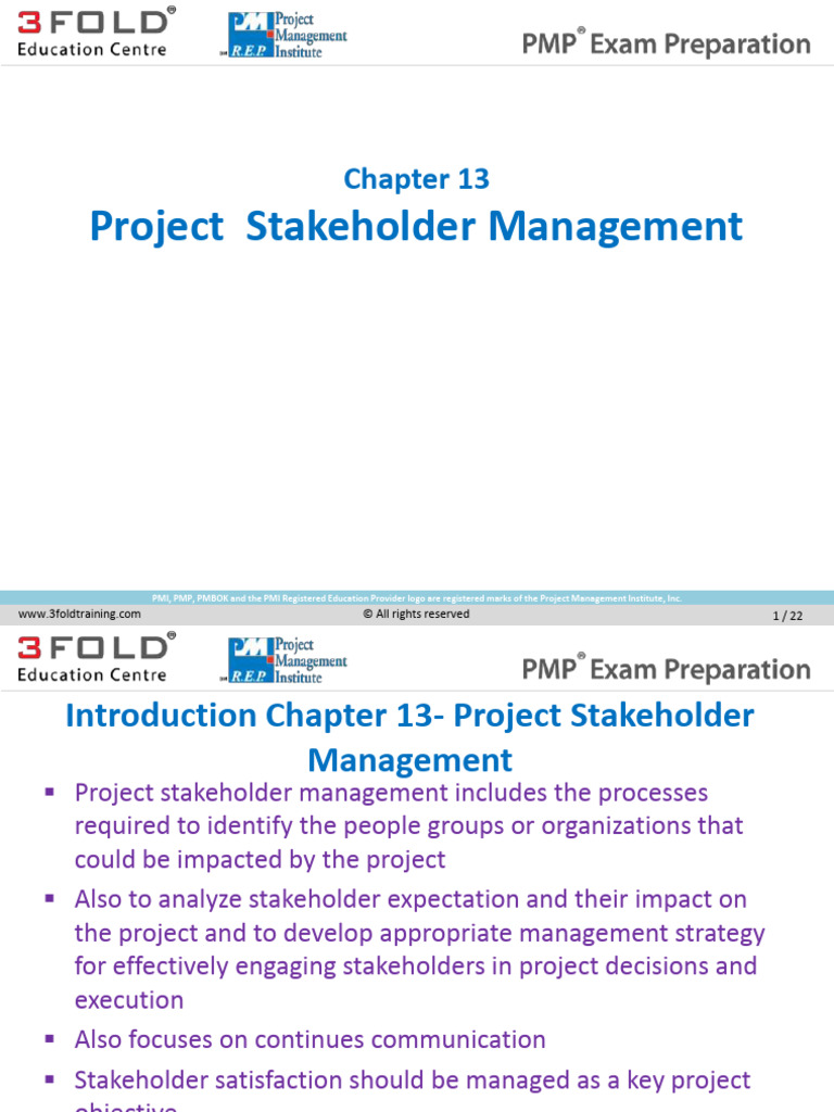 13 Project Stakeholder Management | PDF | Project Management | Information
