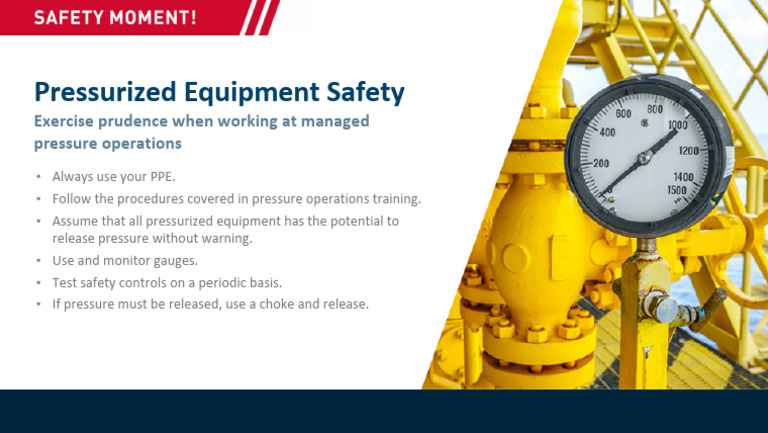 Pressurized Equipment Safety Guidelines | PDF