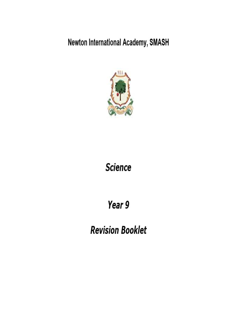 Year 9 Science Revision Guide | PDF | Photosynthesis | Plants