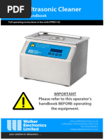 Industrial Ultrasonic Cleaner Manual | PDF | Ultrasound | Vacuum Tube
