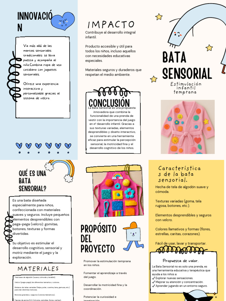 Bata Sensorial: Estimulación Infantil Interactiva | PDF | Sentidos | Ropa