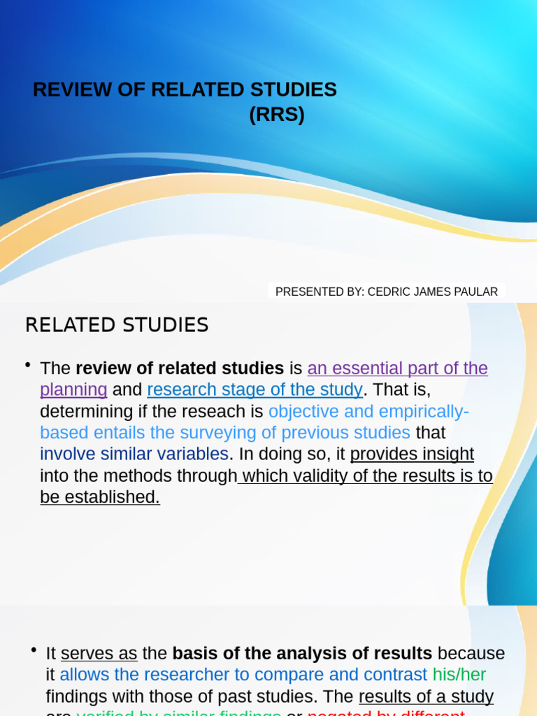 Understanding Review of Related Studies | PDF