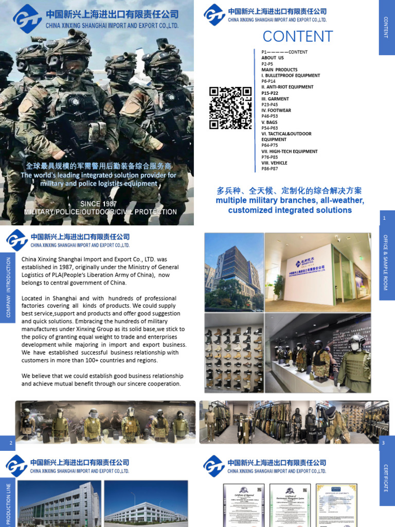 China Xinxing Import & Export Overview | PDF | Military Personal ...