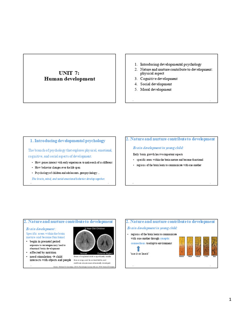 Human Development: Key Psychological Aspects | PDF | Attachment Theory ...