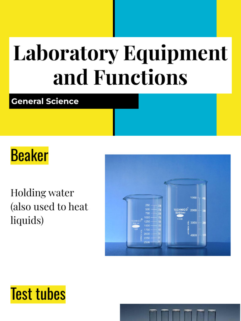 Laboratory Equipment and Functions | PDF