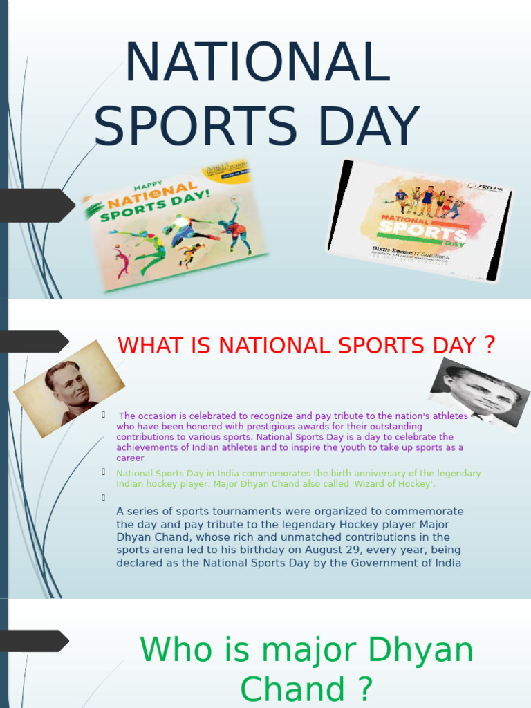 Celebrating National Sports Day | PDF | Sports