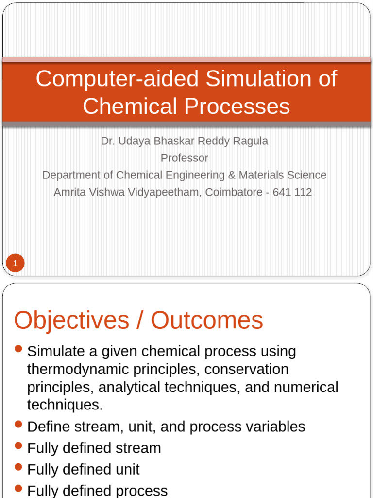 Computer-Aided Chemical Process Simulation | PDF | Phase Rule ...