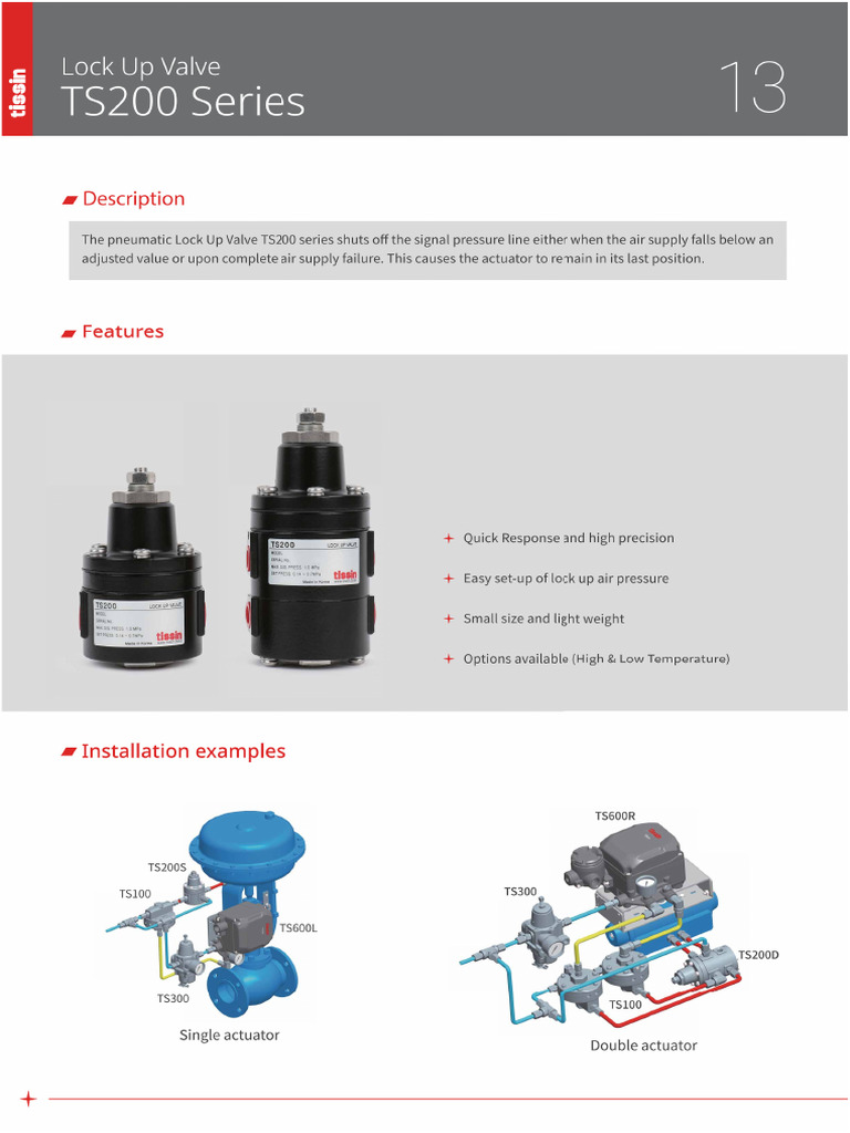 Tissin Lockup Valve Ts200 | PDF