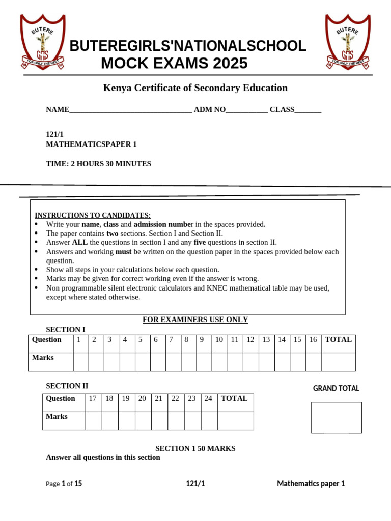 Maths Paper 1 | PDF | Pound Sterling | Triangle
