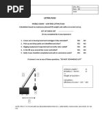 Lifting Plan Sample | PDF | Crane (Machine)