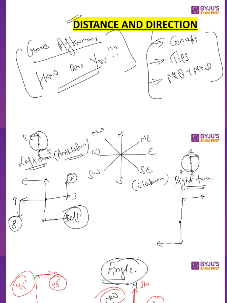 Distance and Direction | PDF