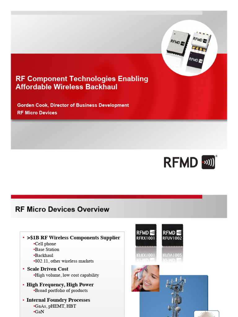 RF Components Enabling Backhaul | PDF | Radio | Radio Technology