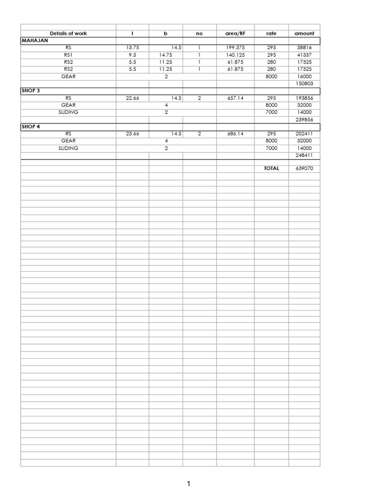 Rasool R-Asif Expenses Details | PDF