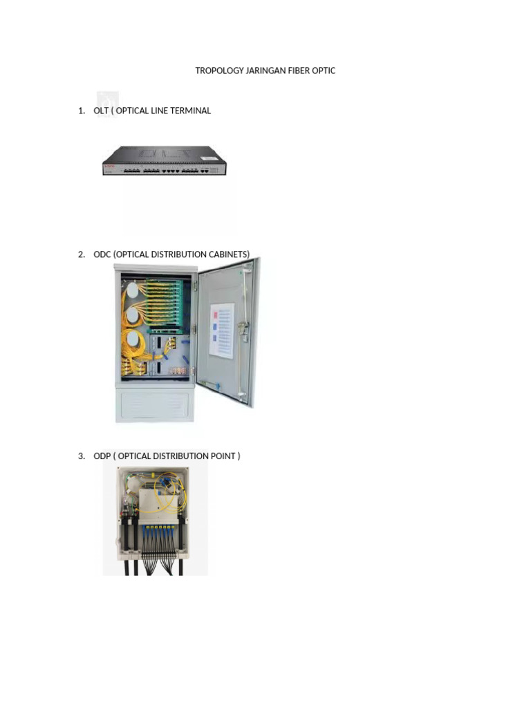 Tropology Jaringan Fiber Optic | PDF