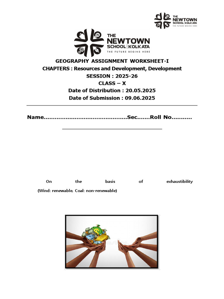 Geography Assignment Worksheet I India Size X | PDF | Soil ...