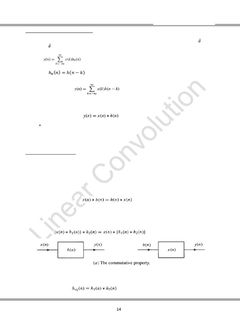 Linear Convolution Explained | PDF | Convolution | Mathematical Concepts