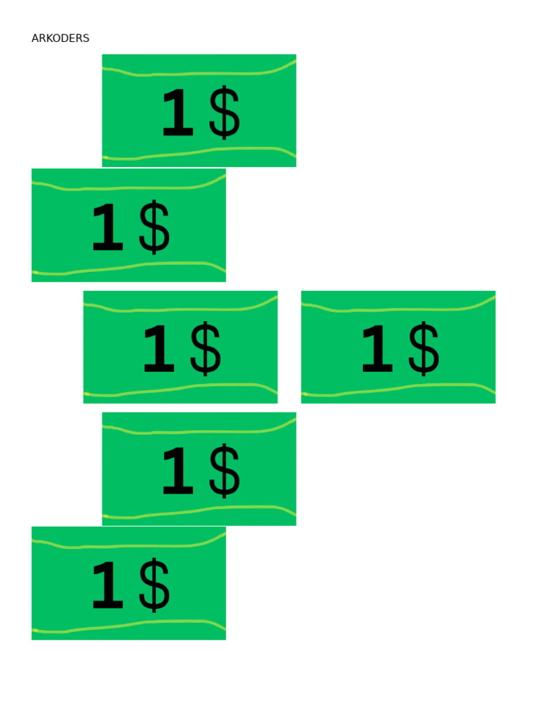 1 Dollar Printable | PDF