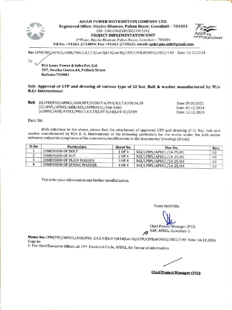 Apdcl Approved GTP | PDF