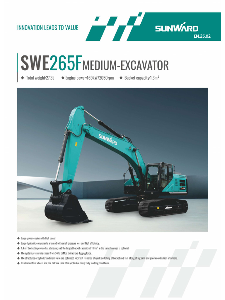 Spesification Sunward SWE 265F | PDF