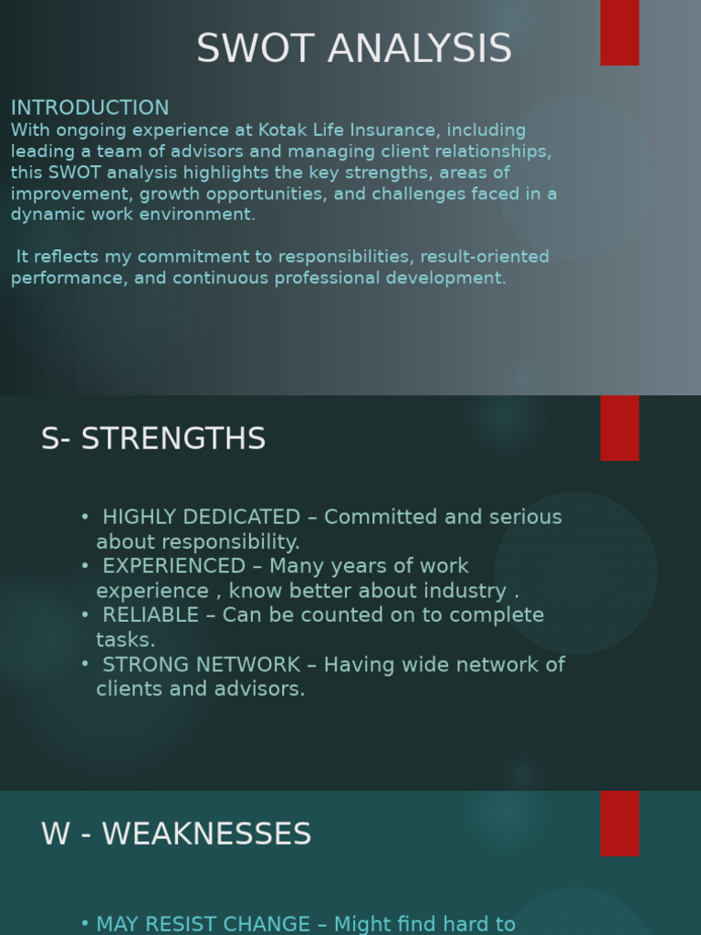 SWOT Analysis for Kotak Life Insurance | PDF