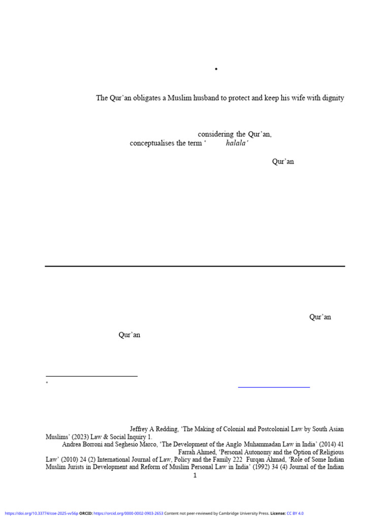 Nikah-Halala in India: Legal Perspectives | PDF | Sharia | Surah
